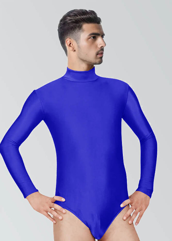 Long Sleeve Turtleneck Leotard for Men