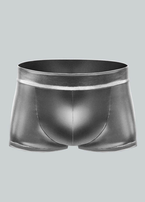 Mens Shiny Metallic Boxer Briefs Shorts