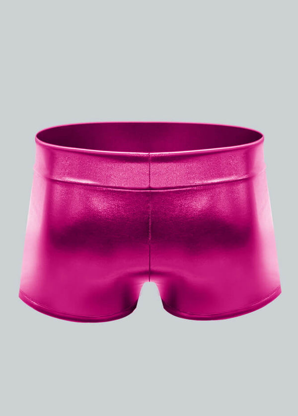 Mens Shiny Metallic Boxer Briefs Shorts