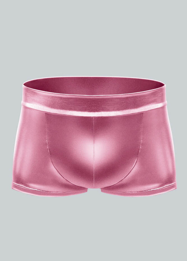 Mens Shiny Metallic Boxer Briefs Shorts