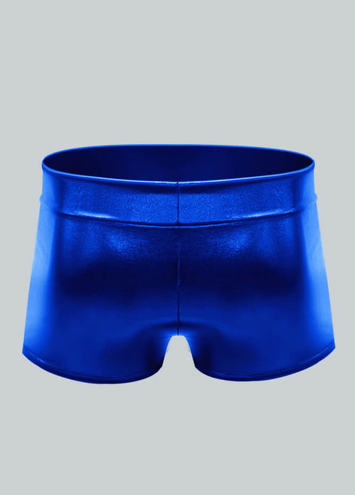 Mens Shiny Metallic Boxer Briefs Shorts