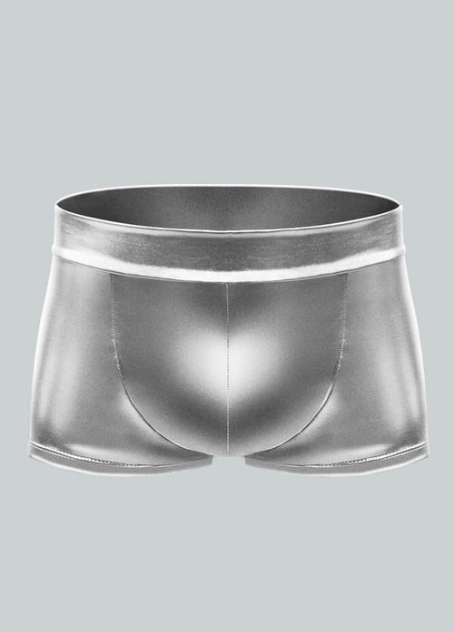 Men's Shiny Metallic Boxer Briefs - 70s Disco Costume Shorts for Rave ...