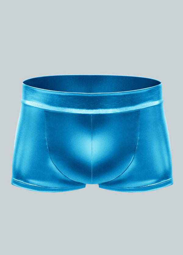 Men's Shiny Metallic Boxer Briefs - 70s Disco Costume Shorts for Rave ...
