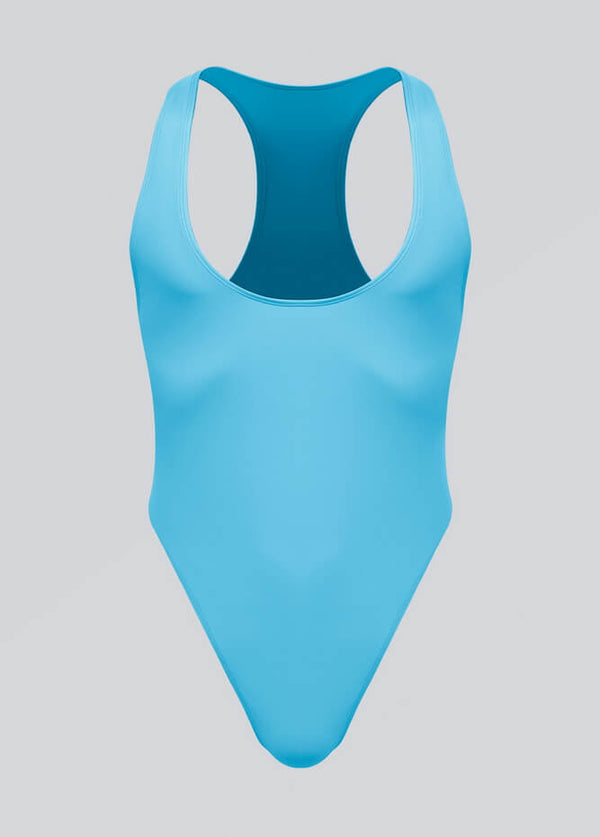 Mens Scoop Neck Racerback Thong Bodysuit