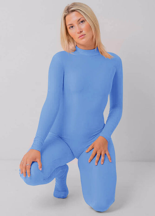 Speerise Womens Full Bodysuit One Piece Footed Unitard