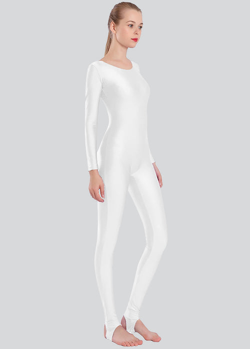 Speerise Womens Scoop Neck Unitard with Stirrup