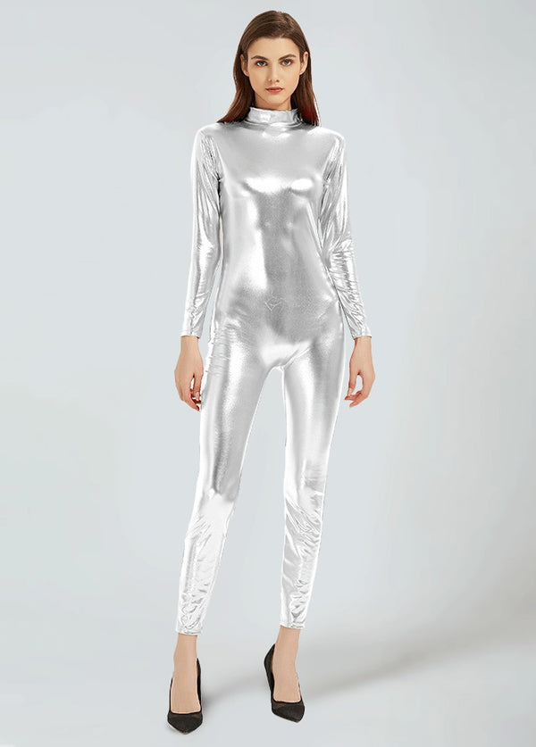 Womens Metallic Unitard Full Body Catsuit | Speerise