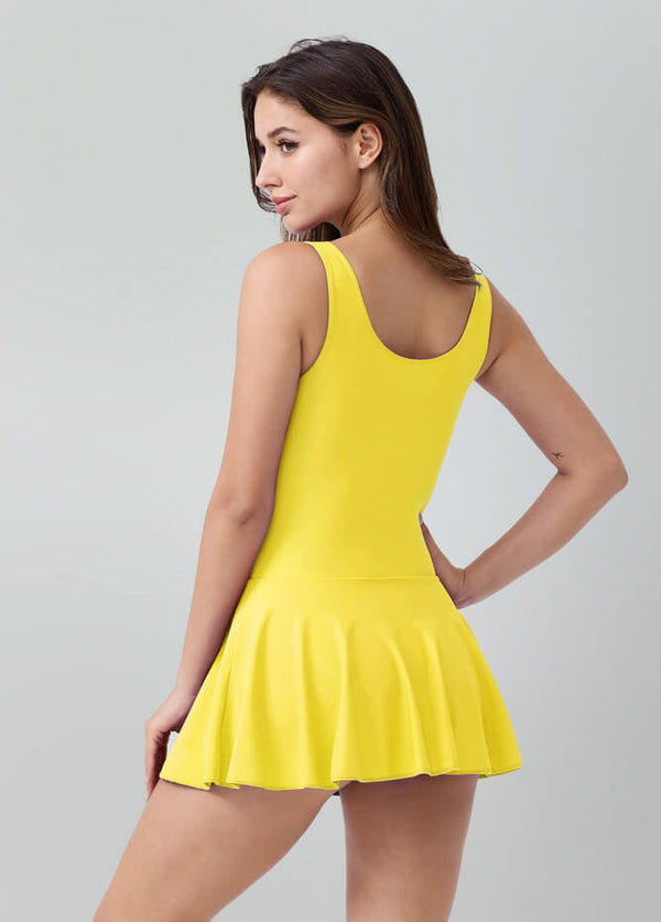 Womens Tank Dance Leotard with Skirt