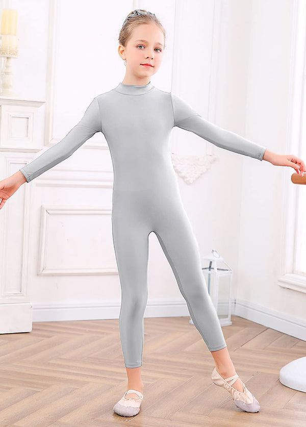 Girls Spandex Long Sleeve Full Body Unitard | Speerise
