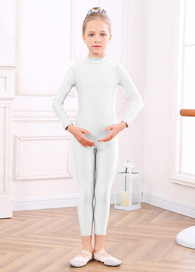 Girls Spandex Long Sleeve Full Body Unitard | Speerise
