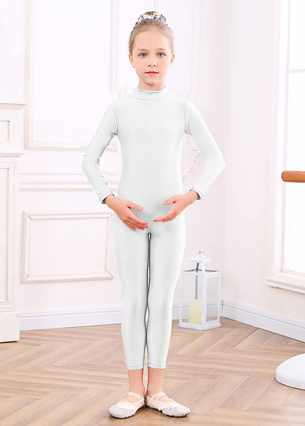 Girls Spandex Long Sleeve Full Body Unitard | Speerise