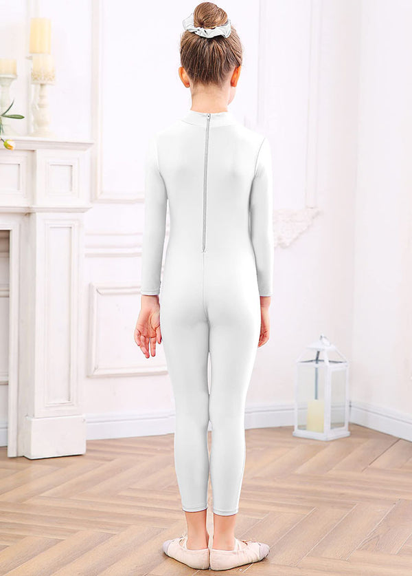 Girls Spandex Long Sleeve Full Body Unitard | Speerise